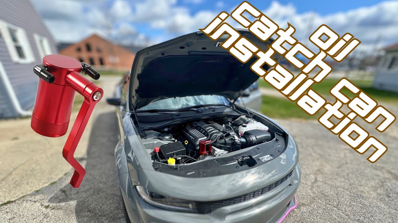 Installing an oil catch can on my 2023 widebody scatpack😈 - YouTube