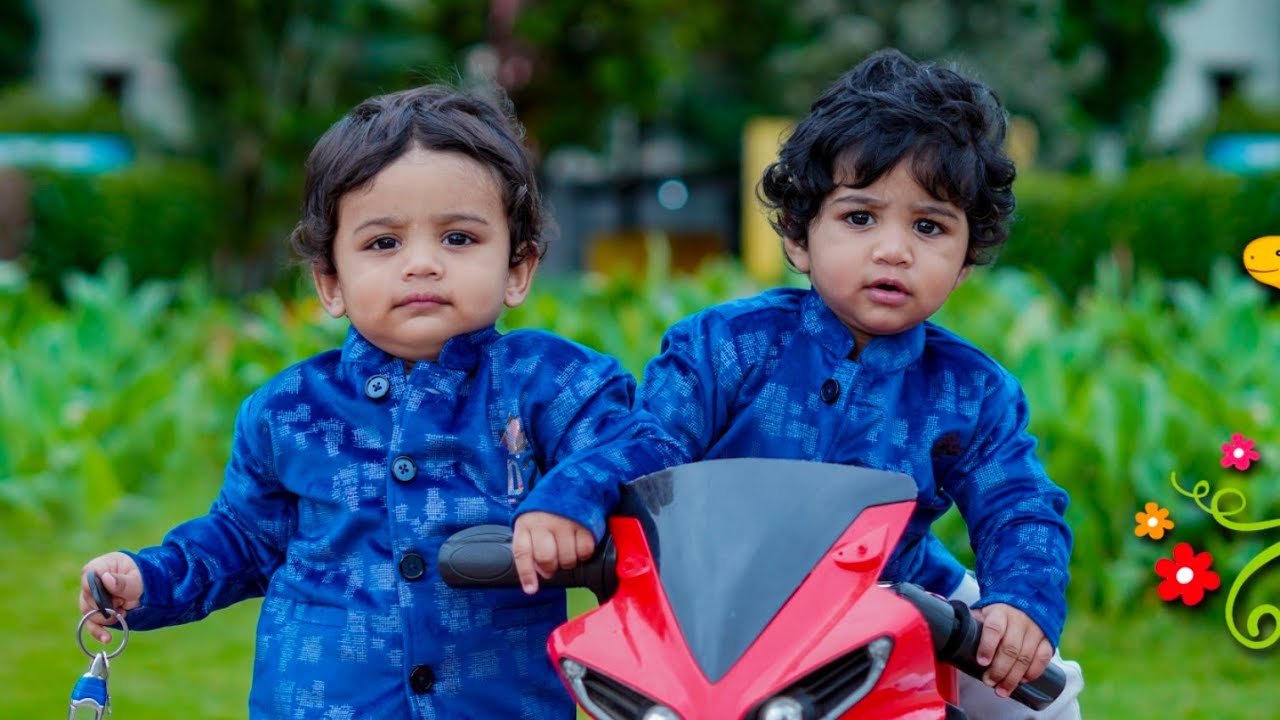 Rithvin Reddy & Risheek Reddy Cake Smash Teaser #twins - YouTube