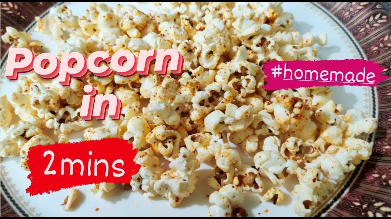 Popcorn in 2 Mins without oven/How to make popcorns at home/Tamil/Easy ...