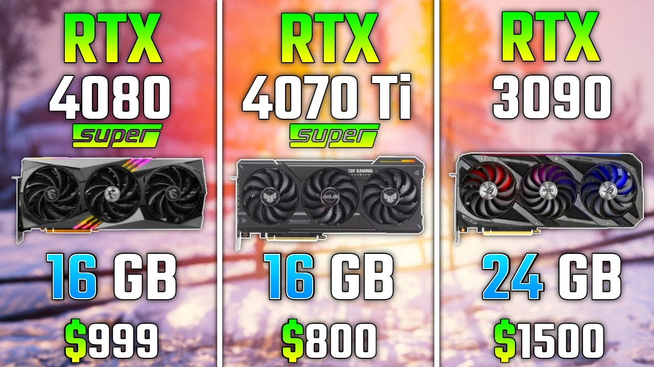 RTX 4080 SUPER vs RTX 4070 Ti SUPER vs RTX 3090 | Test in 7 Games - YouTube