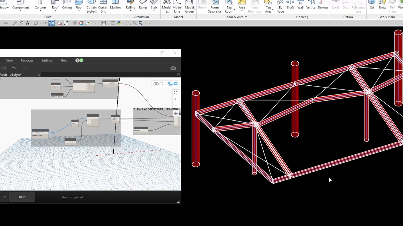 Microstran to Revit with Dynamo in 1 Click - YouTube