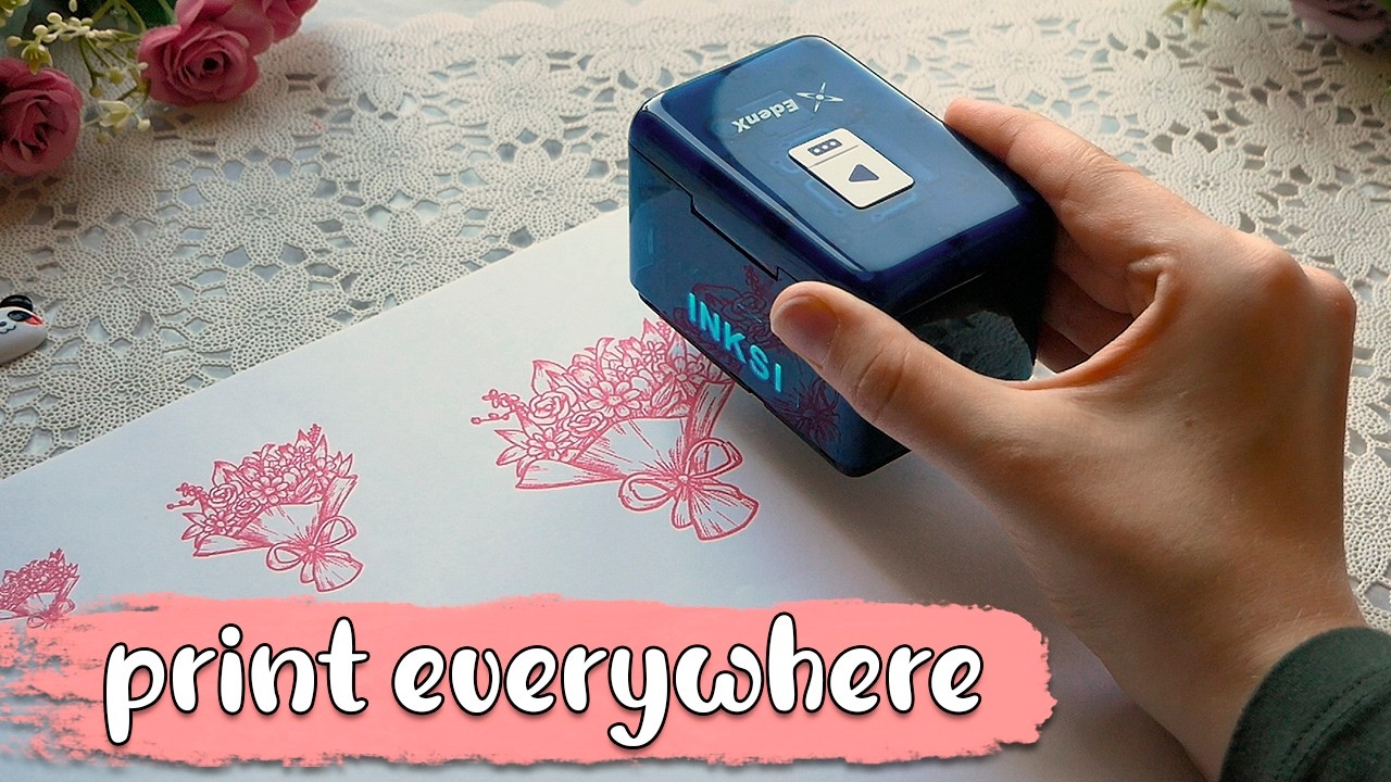 Mini Printer INKSI-01 - Unboxing and Review of Handheld Inkjet Printer ...