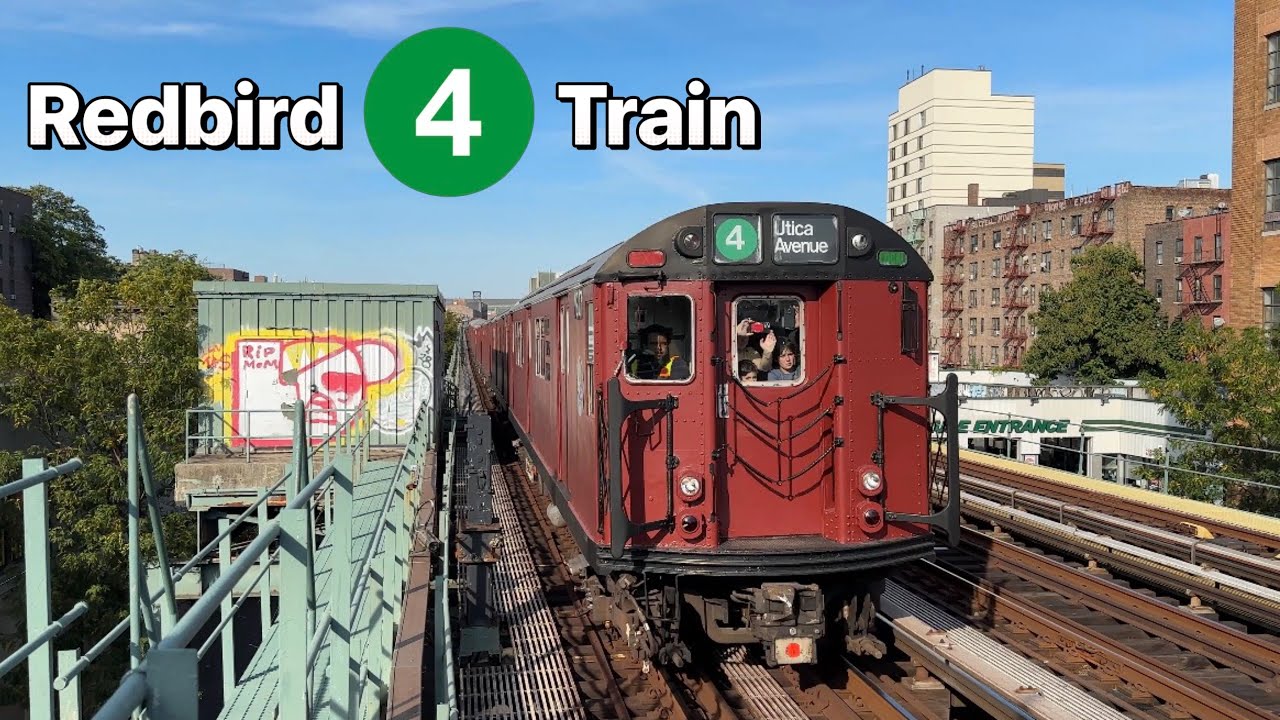 ⁴ᴷ MTA Special: 8-car R33/R36 Redbirds + R142A with “Metroflexx” brakes ...