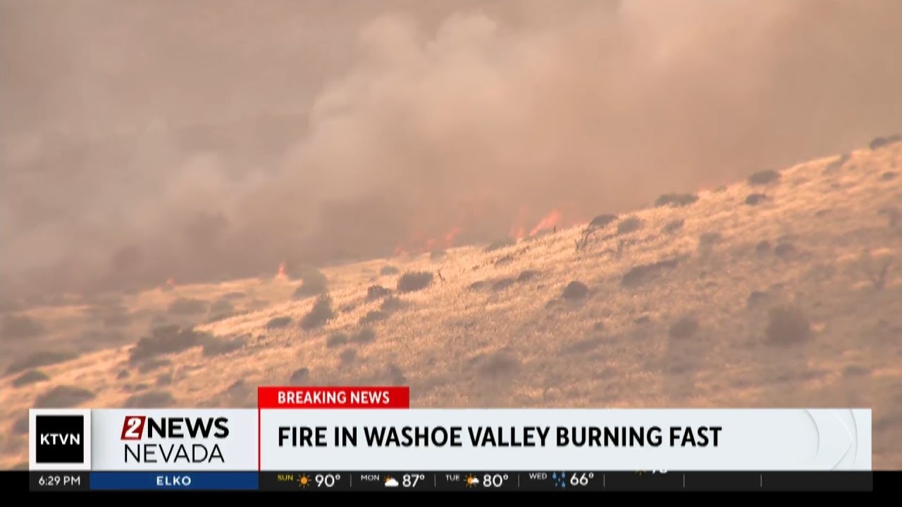 Davis Fire burns south of Reno - YouTube