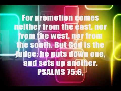 PROMOTION COMES FROM GOD | A VERSE A DAY - YouTube