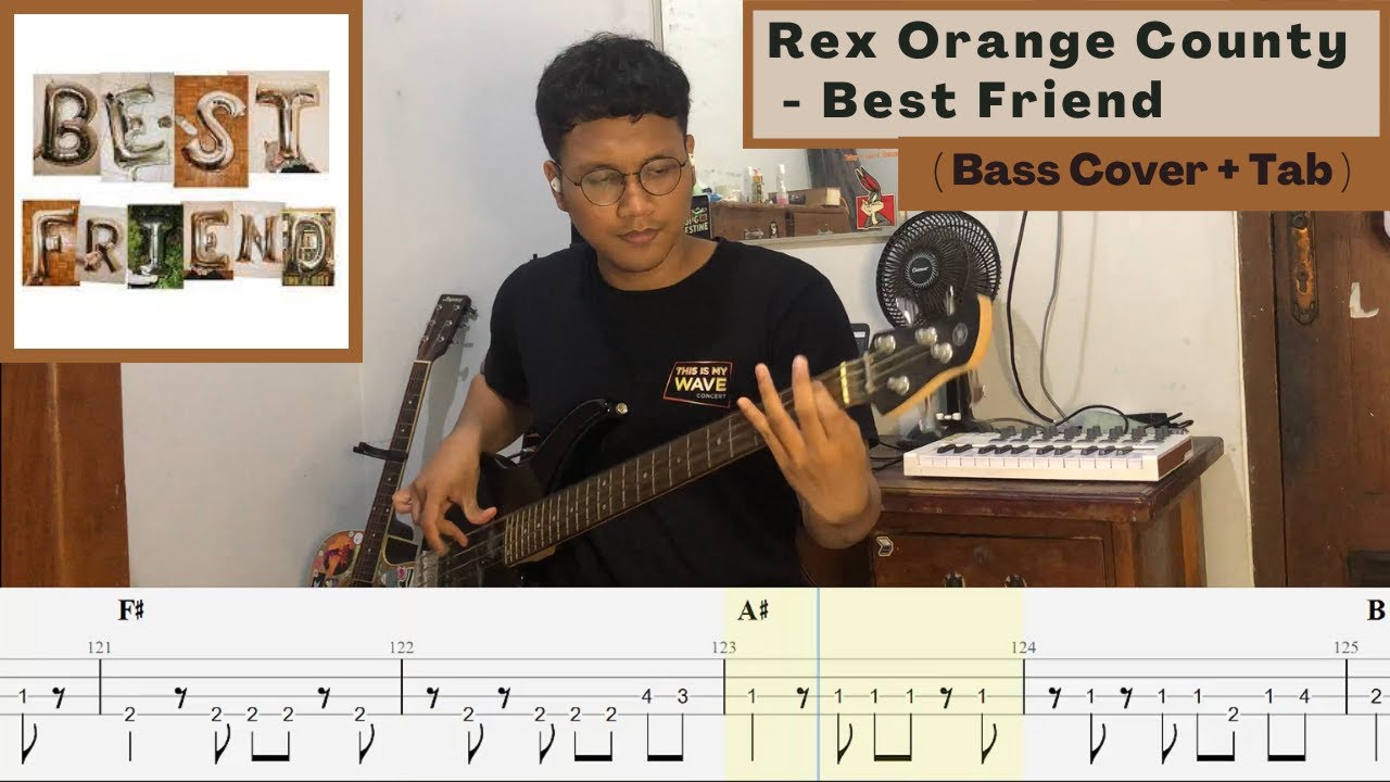 Rex Orange County - Best Friend (Bass Cover with Tab) - YouTube