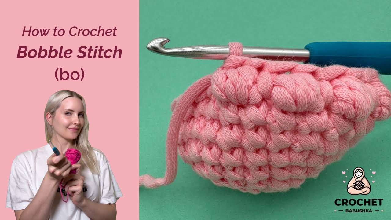 How to crochet BOBBLE STITCHES (bo) | Easy TUTORIAL for beginners - YouTube