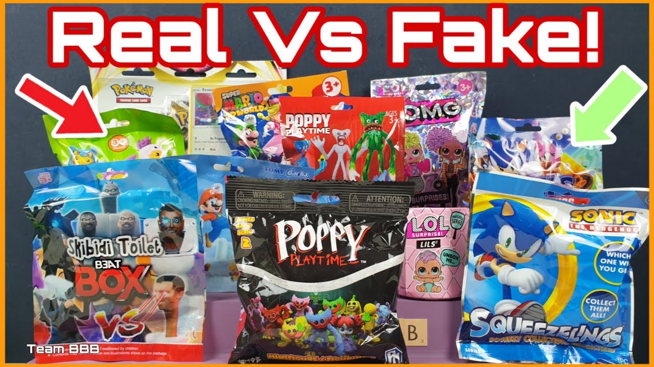 FAKE VS REAL TOYS! Which is Better??? Poppy Playtime Mario Sonic LOL ...