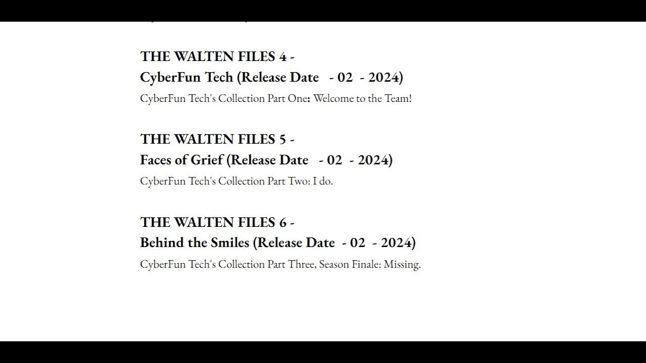 I FOUND THE WALTEN FILES 5 6 & 7 RELEASE DATES! - YouTube