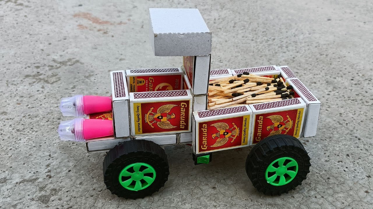 How to make mini Lorry Truck at home Small Matchbox Toy Truck matchbox ...