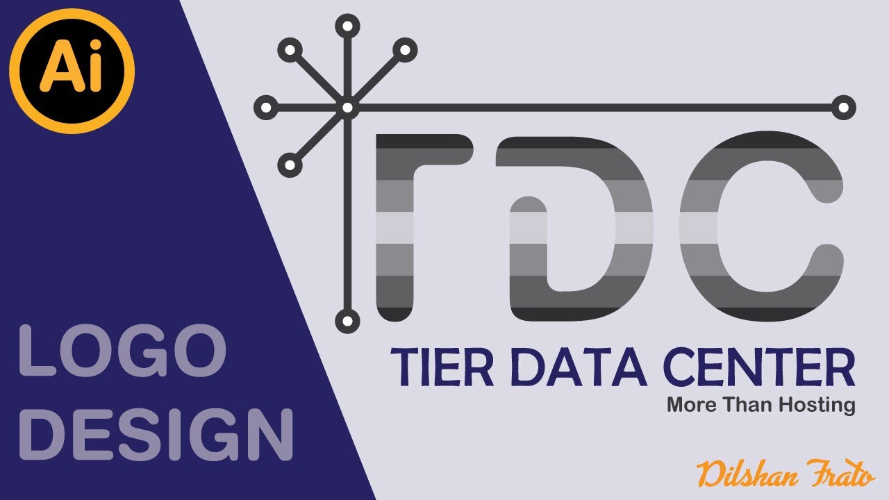 How to design a Data Center Logo with Adobe Illustrator - YouTube