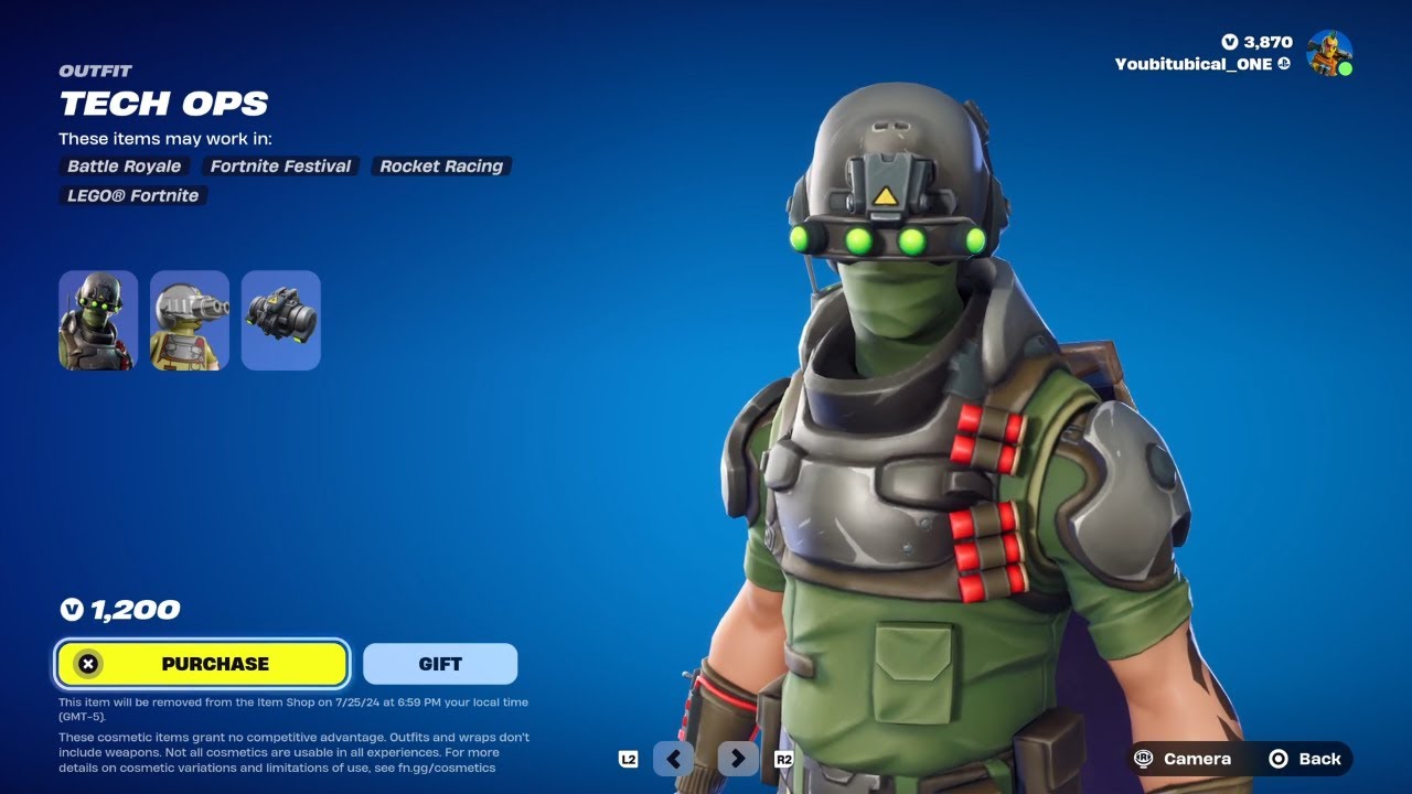 TECH OPS RETURNS ! July 24th ,2024 Fortnite Item Shop | FORTNITE CH5 S3 ...