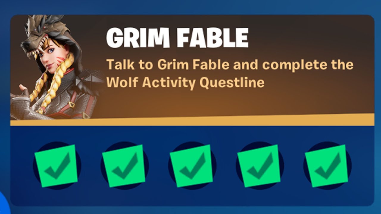 How To Complete All Grim Fable Quest in Fortnite - YouTube