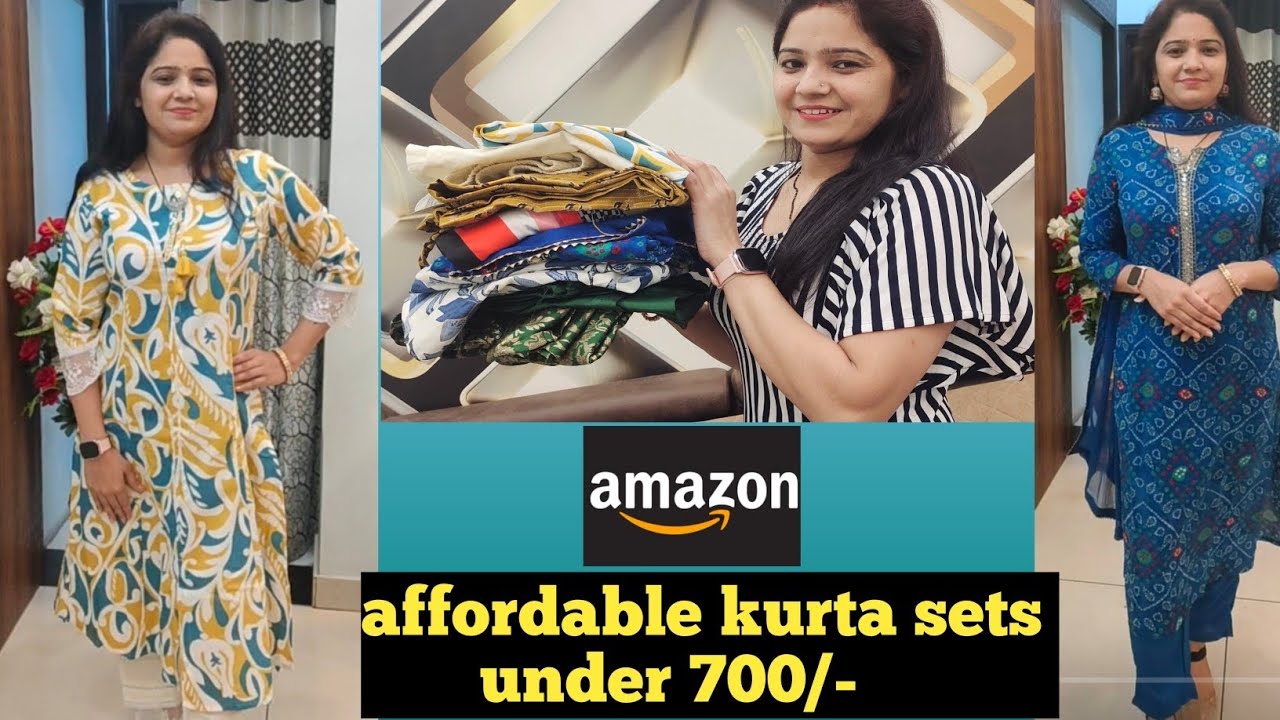 Must Have Affordable Amazon Summer Kurta Sets Haul under 700/- Latest ...