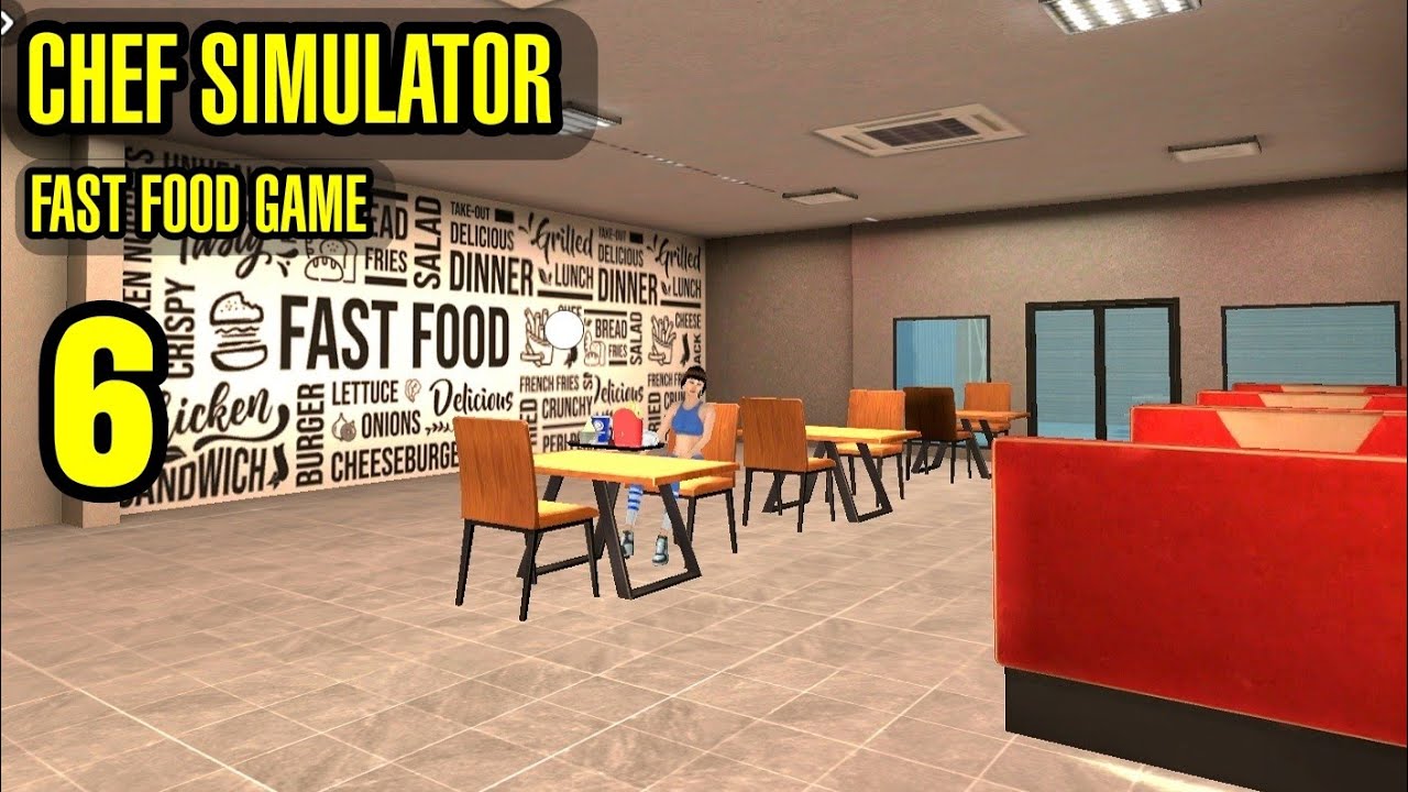 Chef Simulator Fast Food🍔🍟Game.Buy New Tables,Restock, Serve Foods For ...