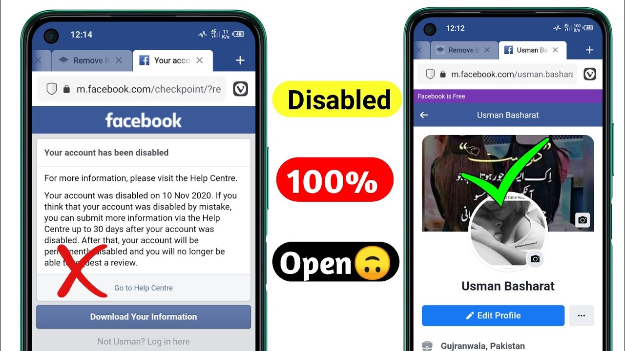 Disabled account 100% open with live proof || How to recover disabled ...