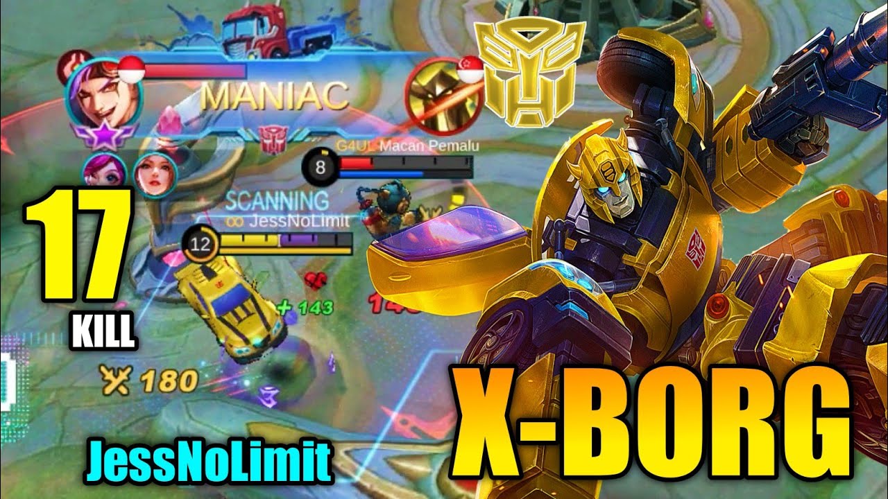 New X Borg Transformers Skin Bumblebee Gameplay 17 Kill X Borg Best ...