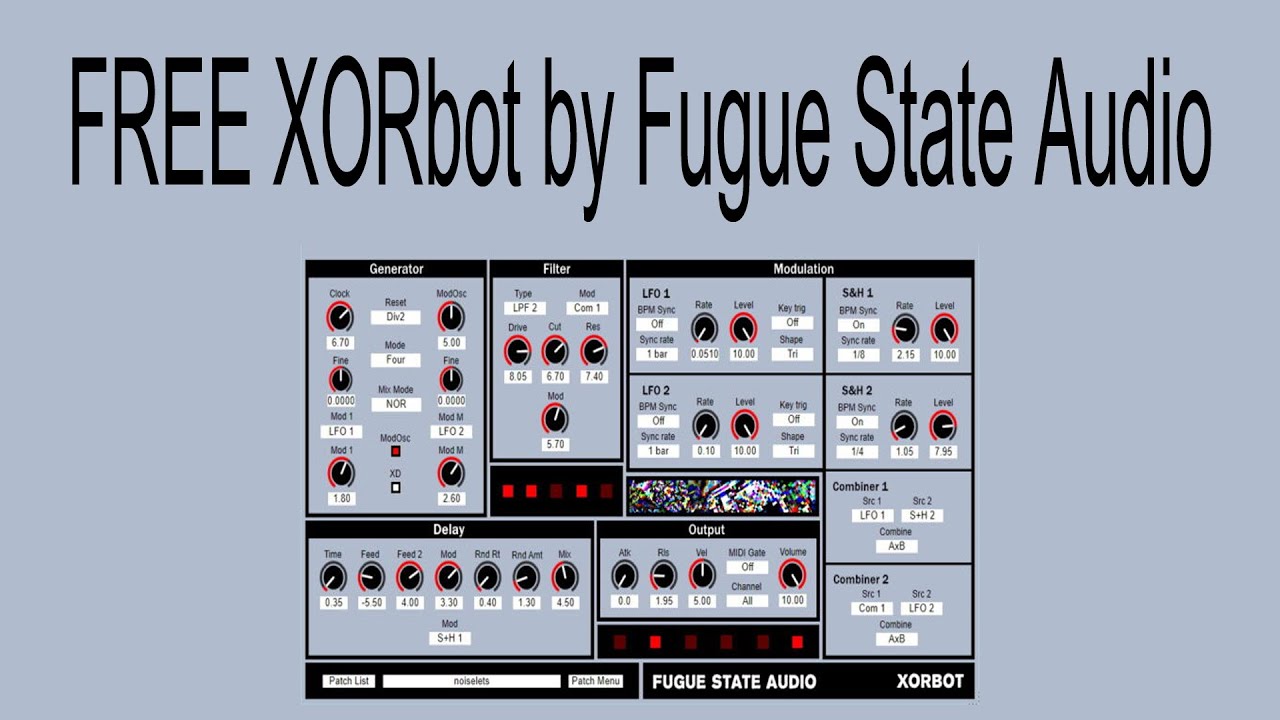 FREE XORbot by Fugue State Audio - YouTube