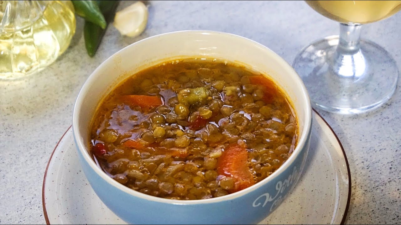 ოსპის წვნიანი Lentil Soup Суп из чечевицы Youtube