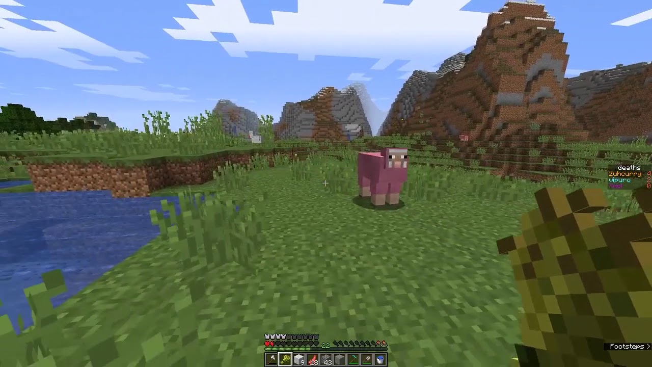 killing a pink sheep in minecraft: the nether update - YouTube