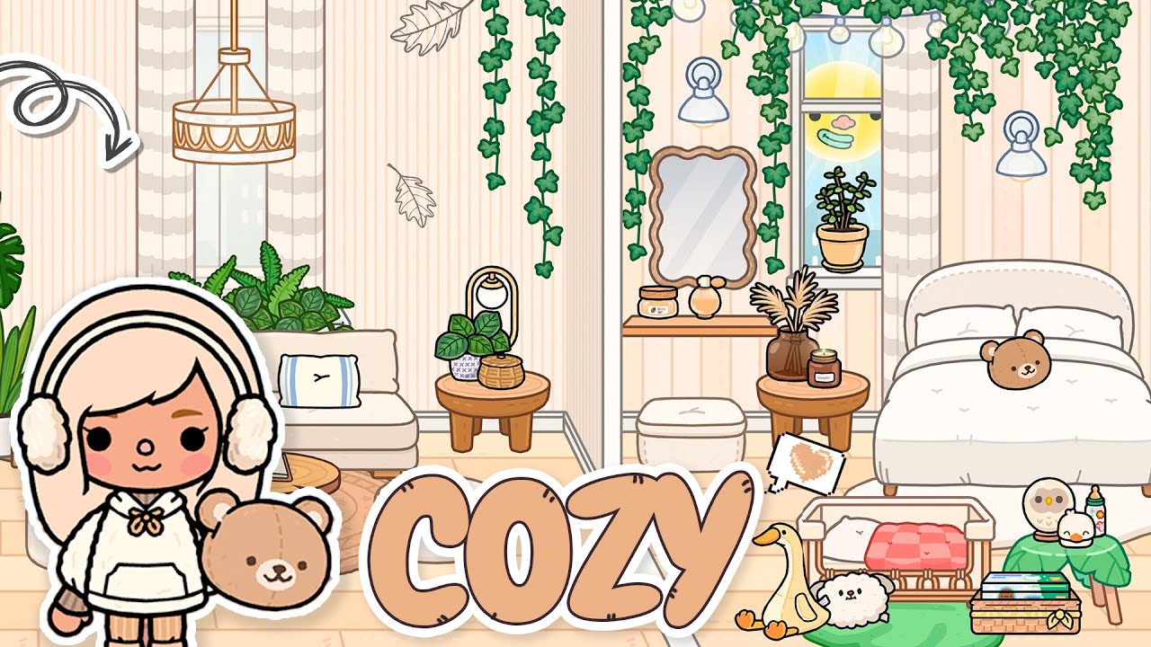 🤎COZY AESTHETIC HOUSE For FAMILY |Toca Boca House Ideas [House Design ...