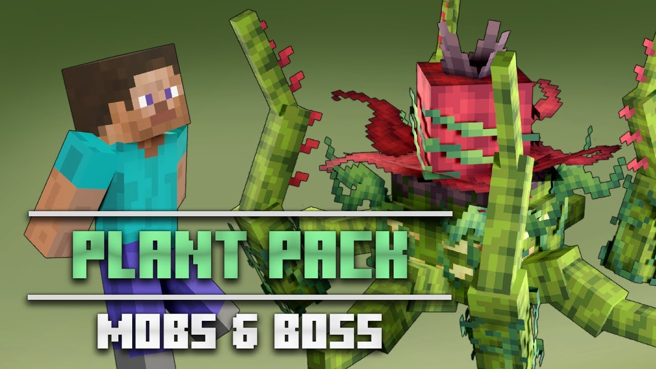 Minecraft Mobs & Boss Showcase | Plant Pack - YouTube