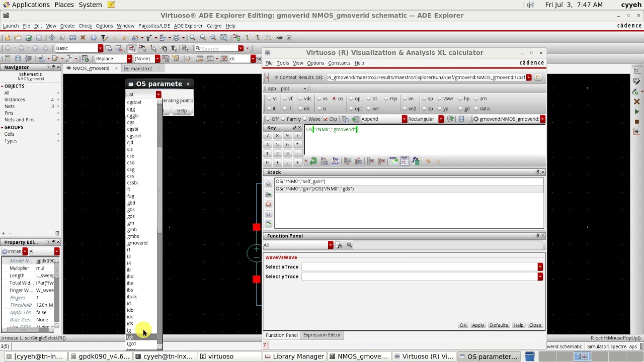 How to make gm/id plot in Cadence Virtuoso ADE - YouTube