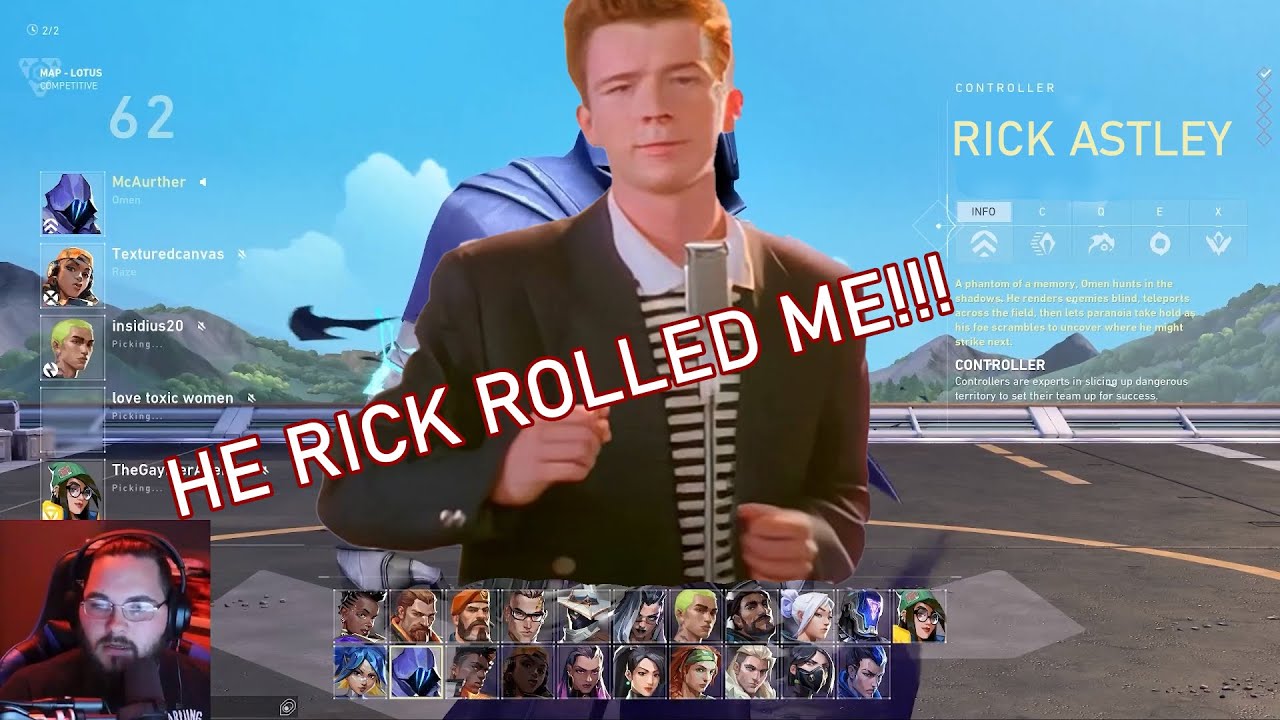 My Friend RICK ROLLED Me in Valorant!!! (Old Footage) - YouTube