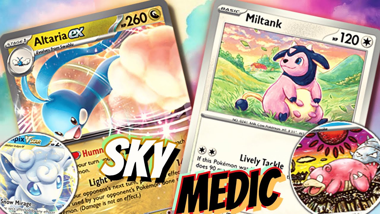 Altaria ex Deck. 🕊️😶‍🌫️ Group Healing! W/ Alolan Vulpix VSTAR, Slowbro ...