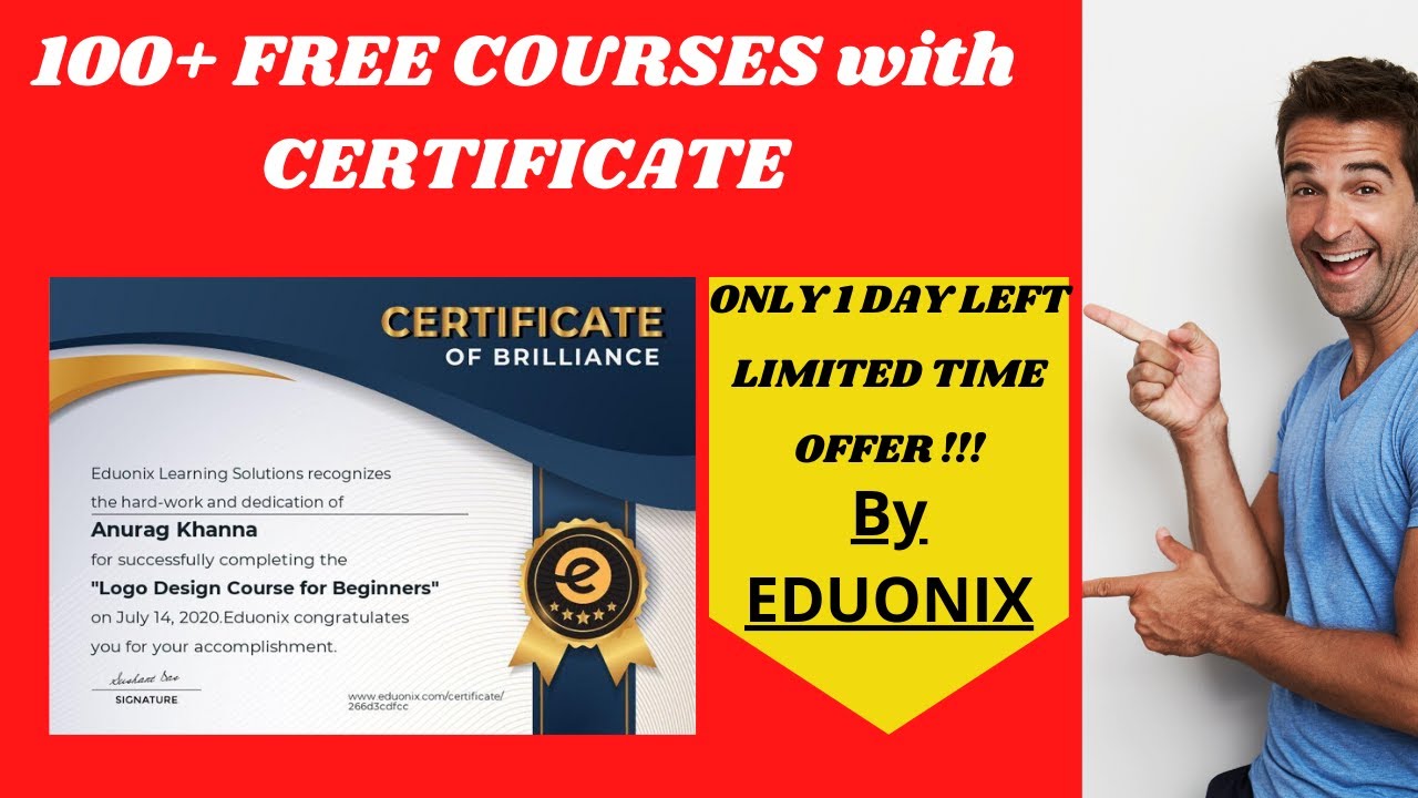 Eduonix Free Online Courses With Certificate 2020 | 100+ Free Courses ...