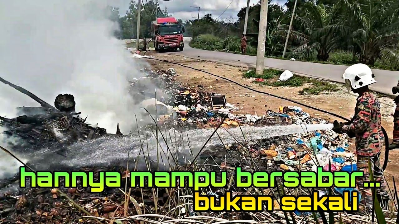 Kebakaran Api Sampah Tengah Hari Panas Terik. #pahlawanapi # ...