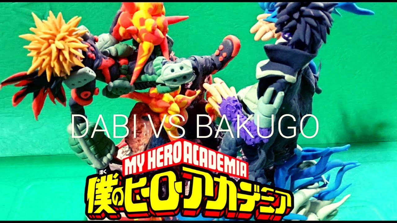 Bakugo vs Dabi |My Hero Academia|Air Dry Clay figure|Clay art - YouTube