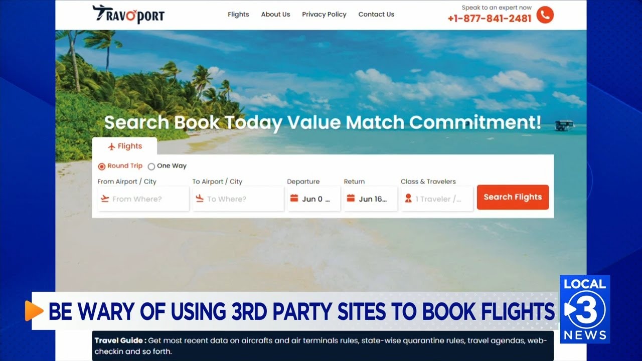 BBB warns of using third party booking sites for flights - YouTube