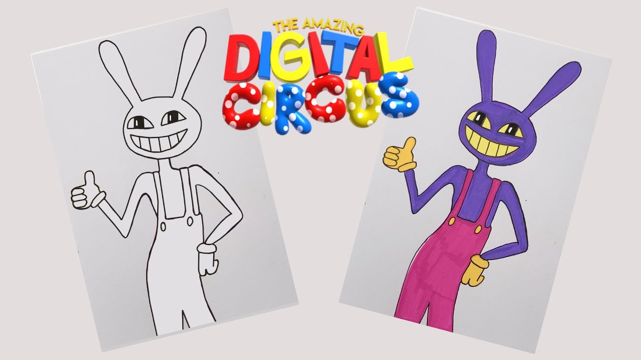 Drawing and Coloring Jax from The Amazing Digital Circus with Arrtx ...