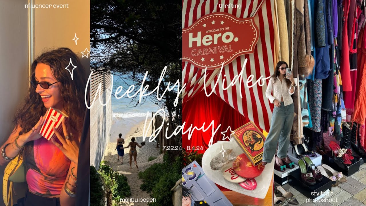 Weekly Video Diary | My life in LA, Influencer Event, Malibu Beach Days ...