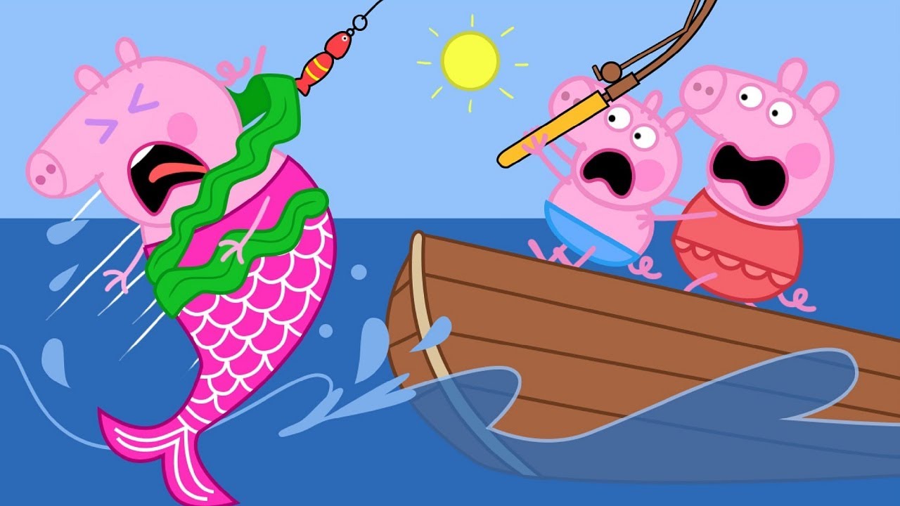 OMG! Peppa Caught A Mermaid | Peppa Pig Funny Animation - YouTube