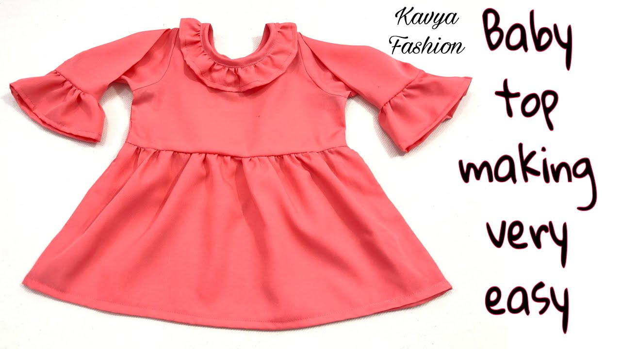 Baby peplum top cutting and stitching | full sleeves baby top | 2-3 ...