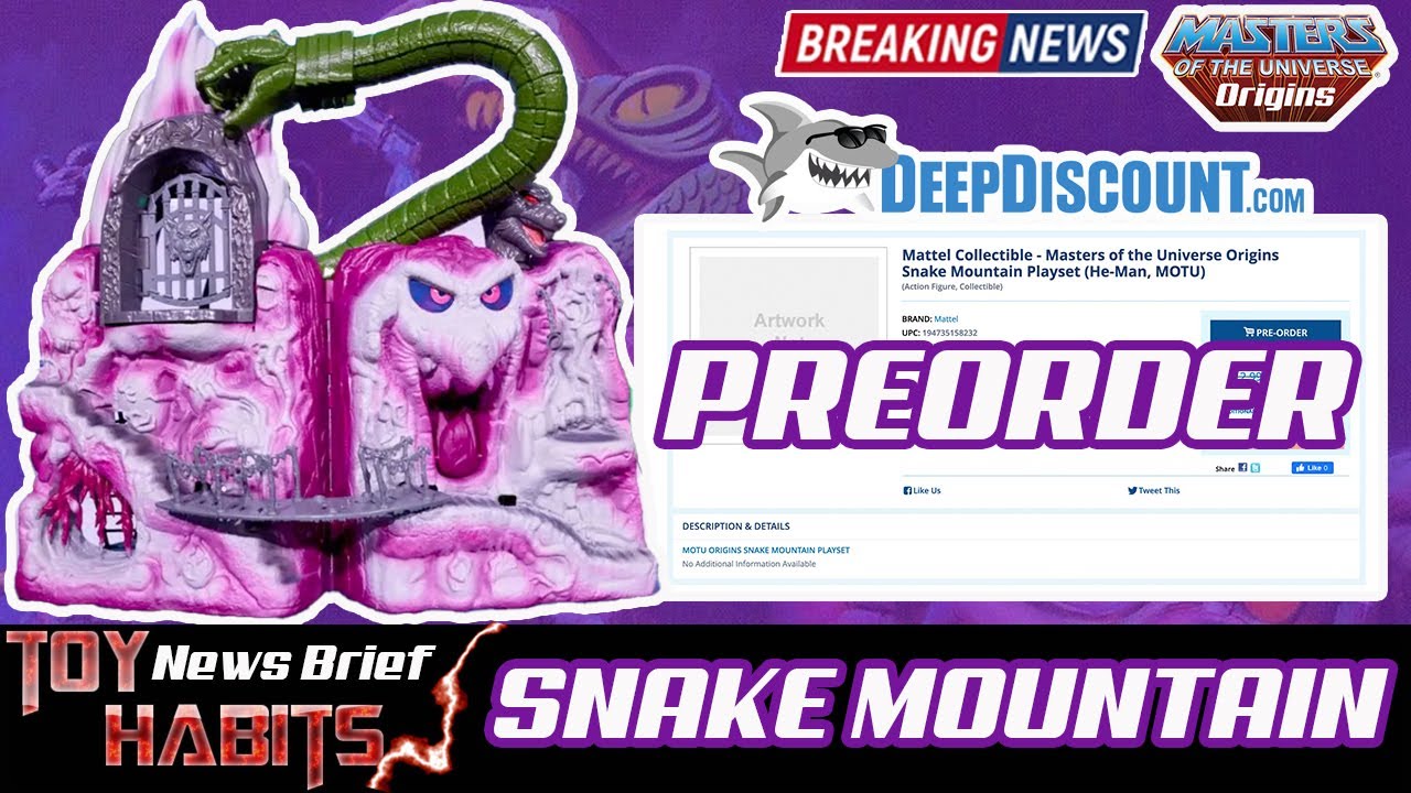 Snake Mountain Masters of the Universe Origins PREORDER + Price ...