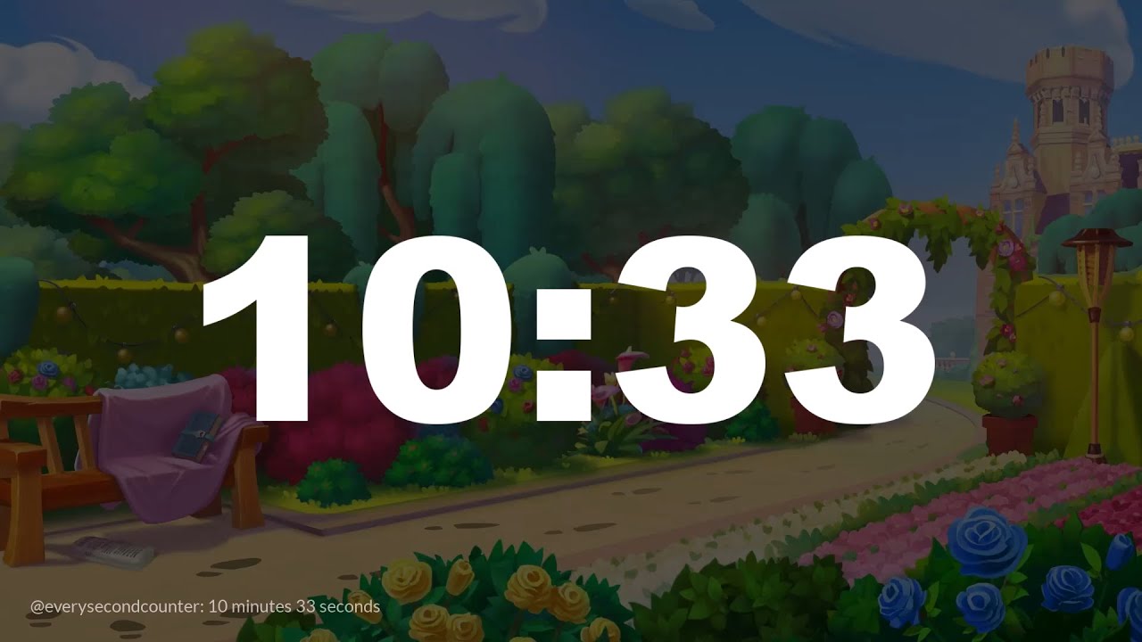 10 minutes 33 seconds [633 secs] clock timer countdown || Alarm Focus ...