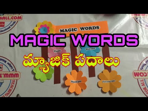 Magic words l Welcome, Sorry, Please, Thank u, Excuse me words Chart l ...