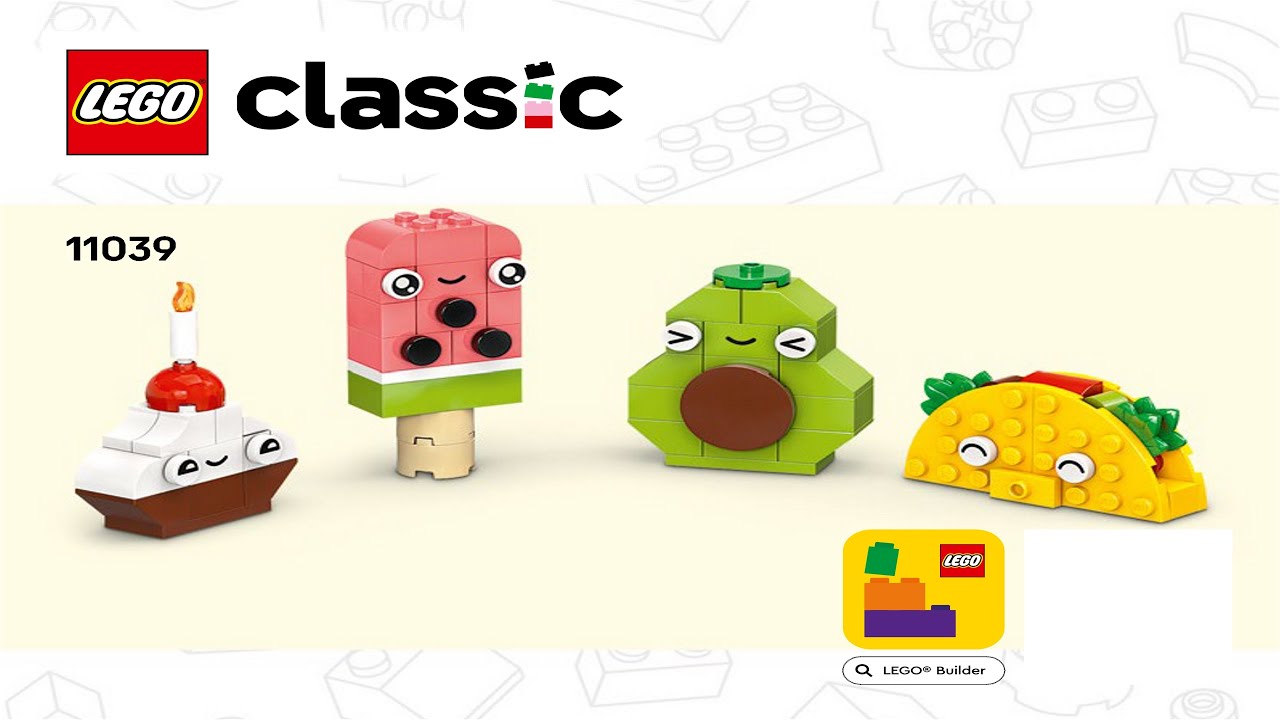 LEGO instructions - Classic - 11039 - Creative Food Friends - YouTube