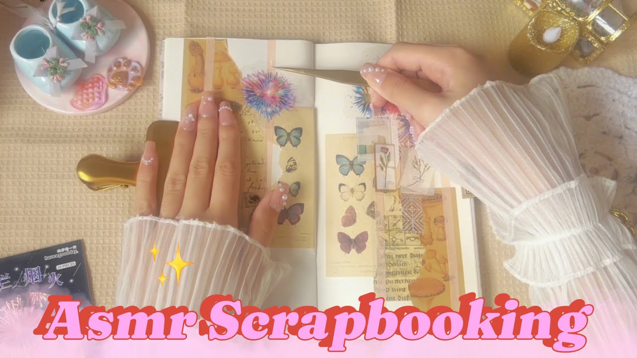 Asmr Scrapbooking Sticker Asmr Diy Journal with me | no talking - YouTube