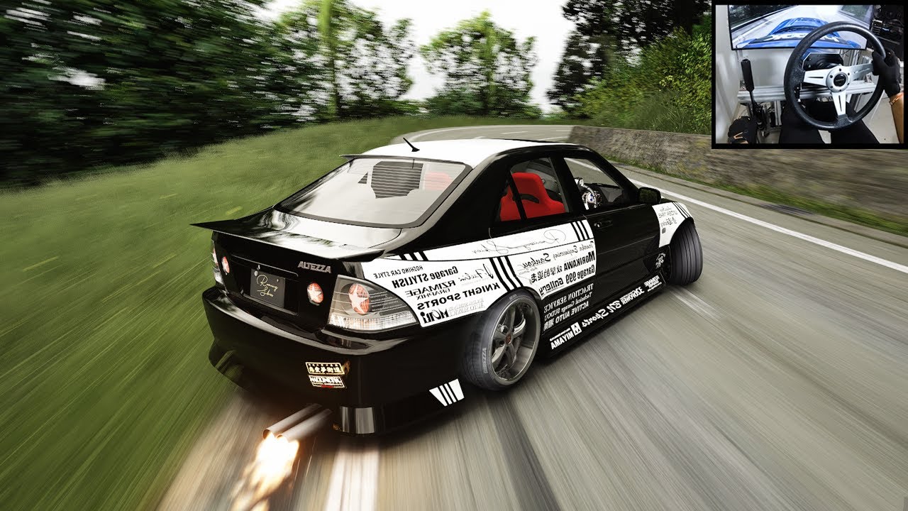 Toyota Altezza Downhill Touge Drifting l Assetto Corsa (Steering Wheel ...