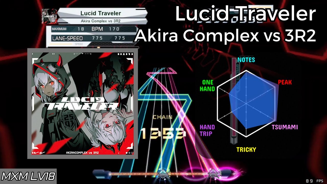 【K-Shoot MANIA - MXM LV18】 Lucid Traveler - Akira Complex vs 3R2 - YouTube
