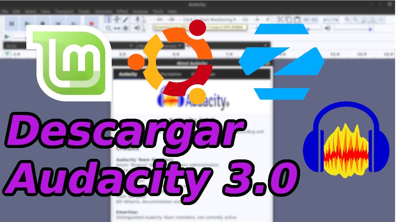 Descargar Audacity 3.0 en Linux Ubuntu - YouTube