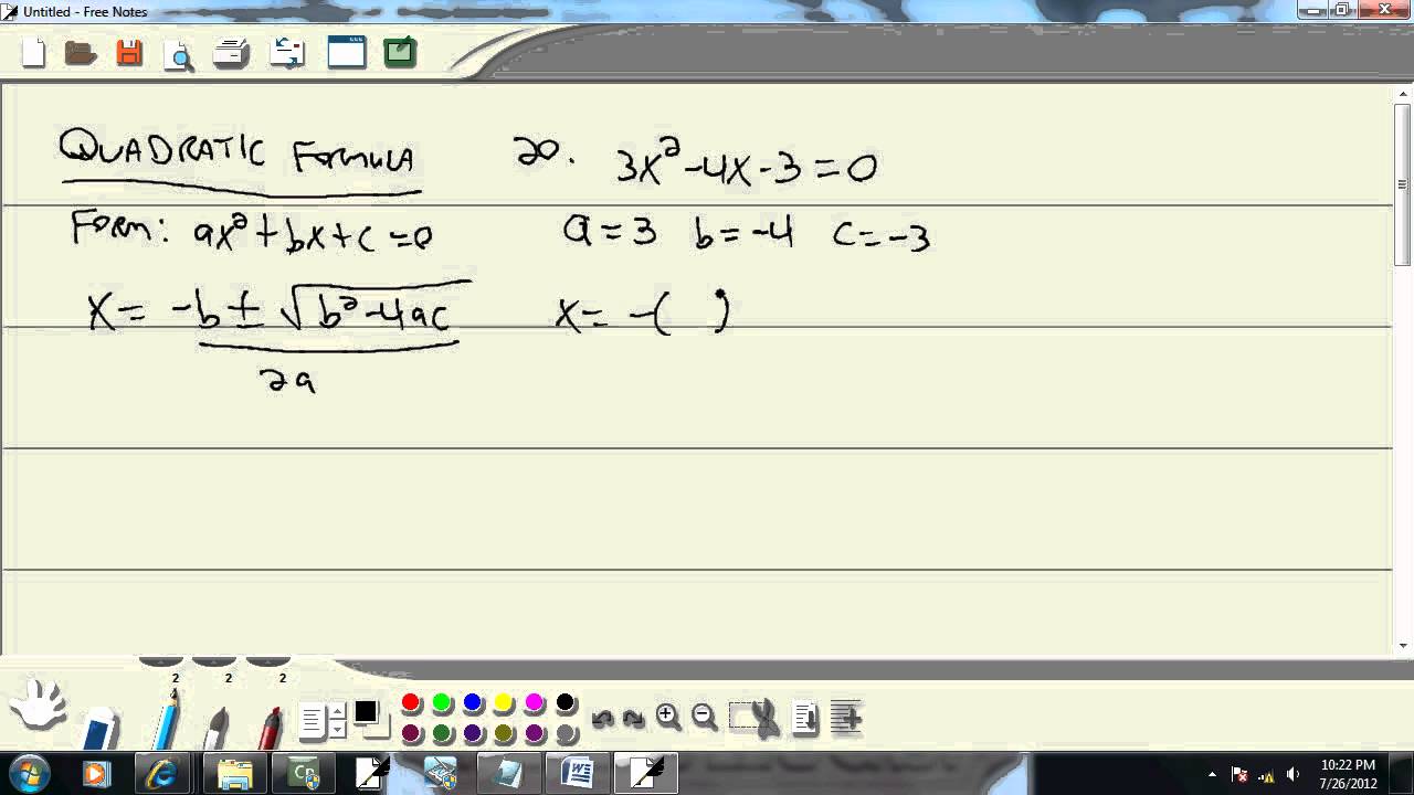 Intermediate Algebra - Practice Final Exam 2 - Problem 20 - YouTube