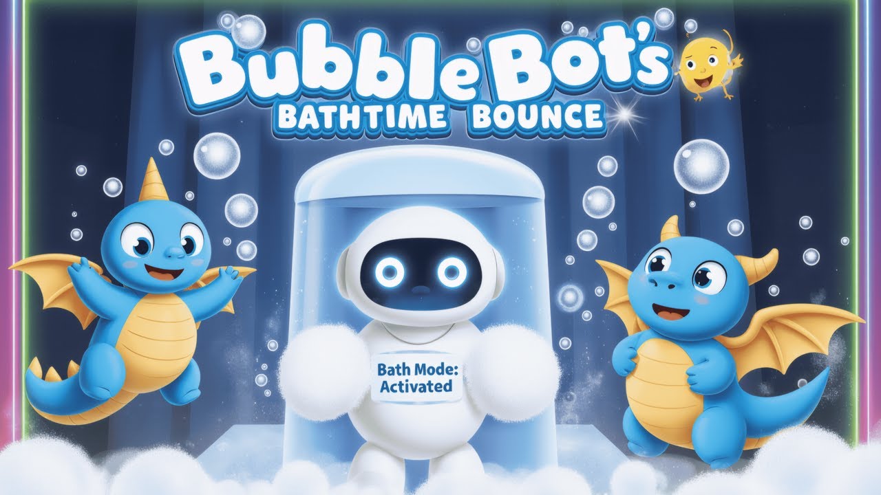 Bubble Bot’s Bathtime Bounce 🛁🤖🫧 | MangoDragon🍋 #kids #kidsvideo - YouTube