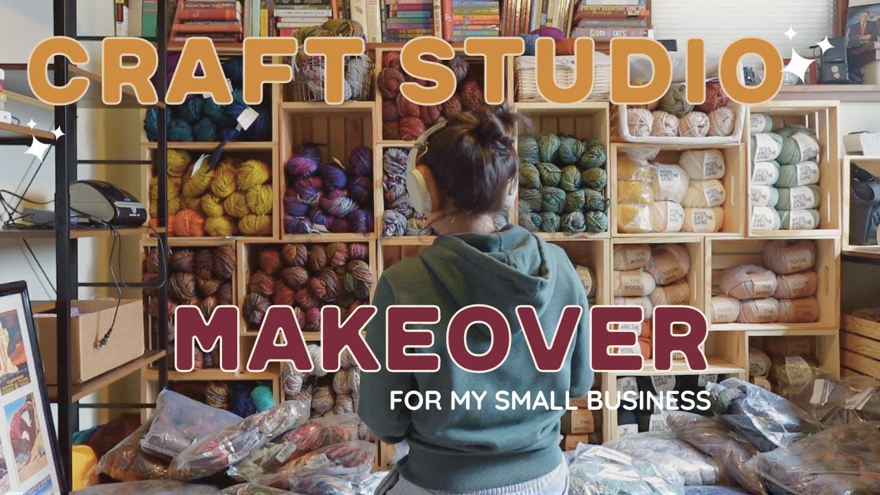↟craft room home studio makeover for my full time small business # ...