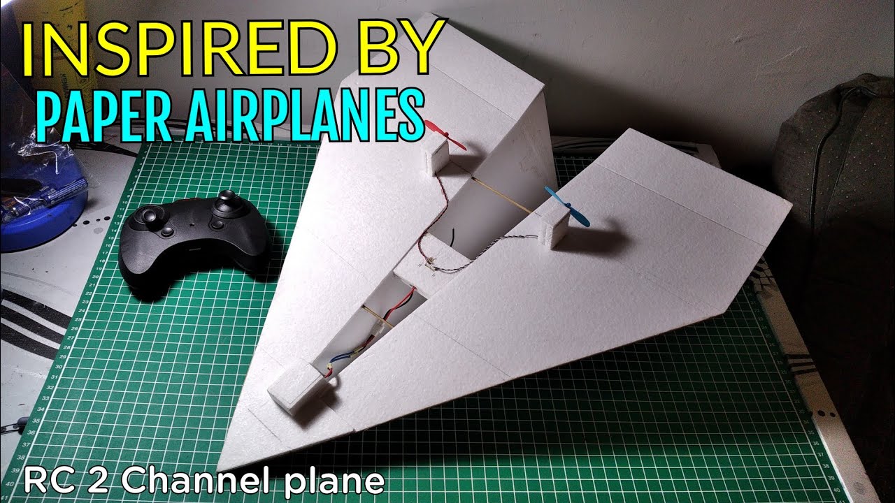 Membuat pesawat RC model pesawat kertas - YouTube