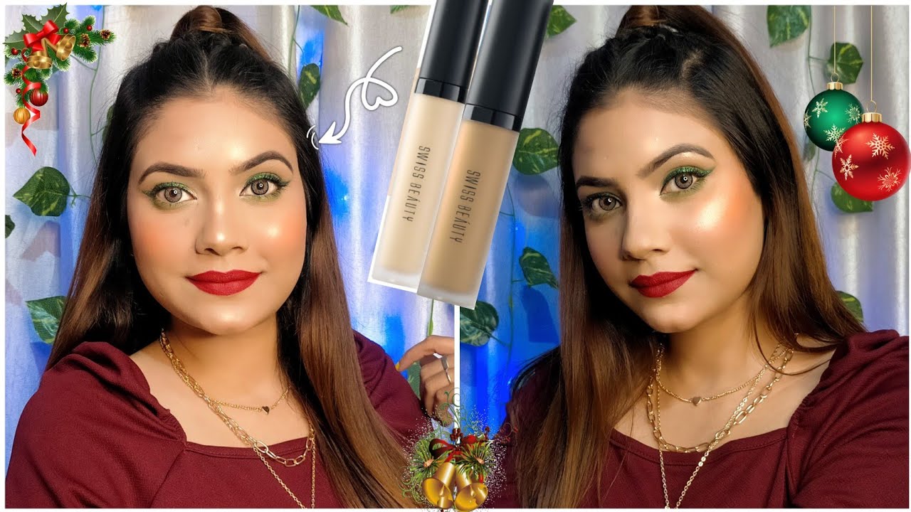 🎄Step By Step Easy Christmas Makeup With Affordable Products/Christmas ...